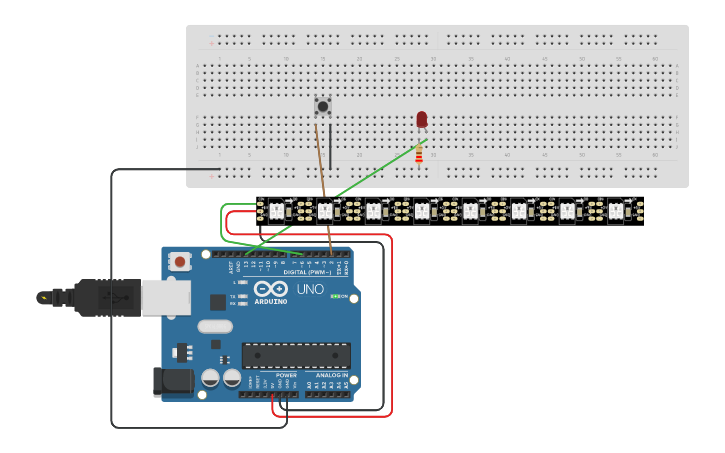 Circuit design LED Strip 2 series | Tinkercad Circuit design LED Strip 2 series | Tinkercad