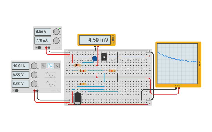 Circuit Design Modul 4 Percobaan 1 Tinkercad