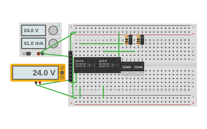 Circuit Design 24v Constant Voltage Tinkercad