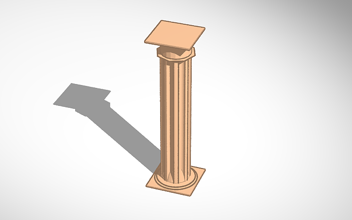 3D design Column - Tinkercad