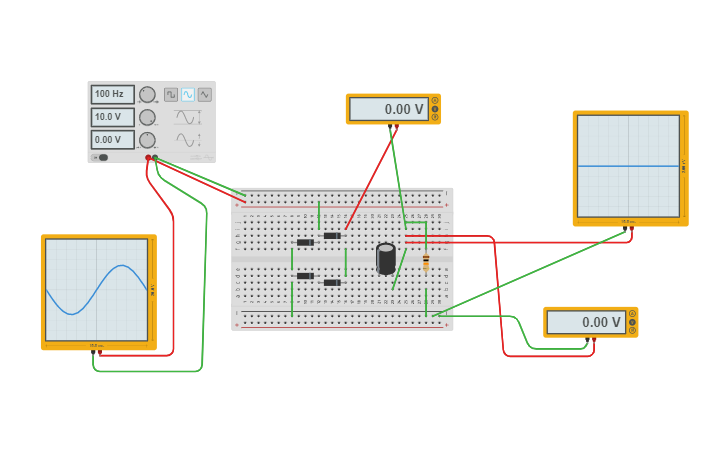 Circuit design Bridge rectifier circuit | Tinkercad