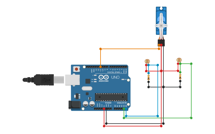 Circuit design Super Robot - Tinkercad