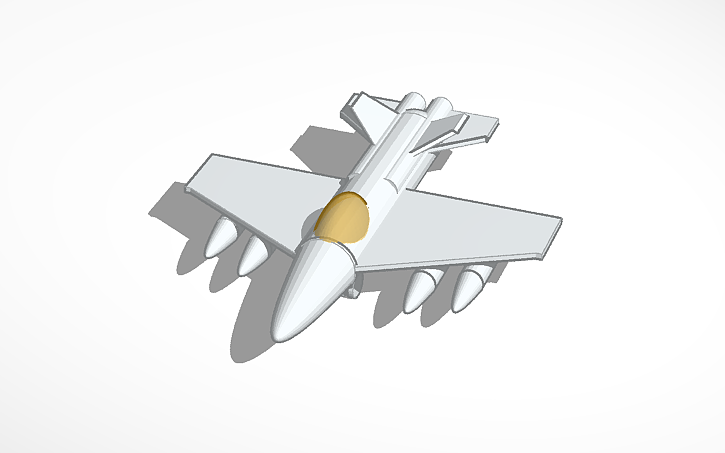 3D design F22 Raptor Fighter Jet - Tinkercad