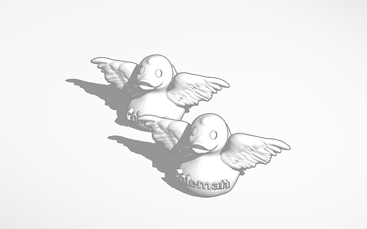 3D design Angel Duck - Tinkercad