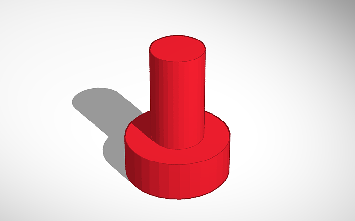 3D design Push Pin - Tinkercad