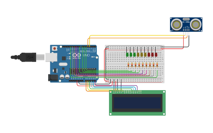 Circuit design Sensor 2 - Tinkercad