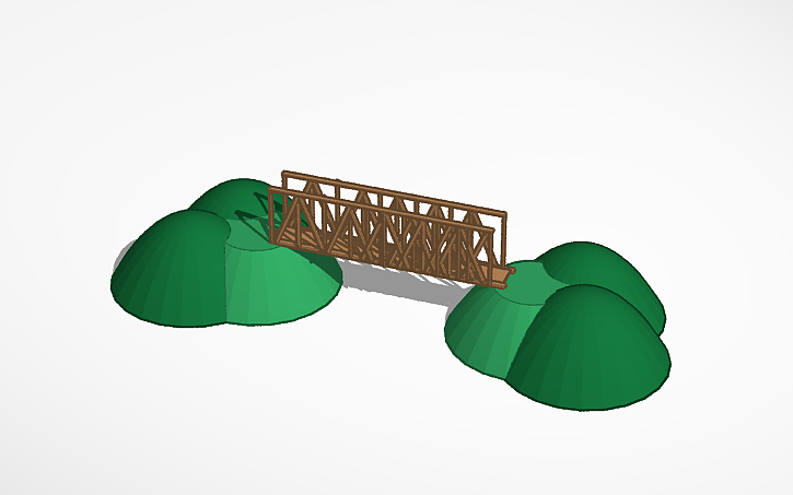 3D design Copy of Build a Bridge Challenge - Tinkercad
