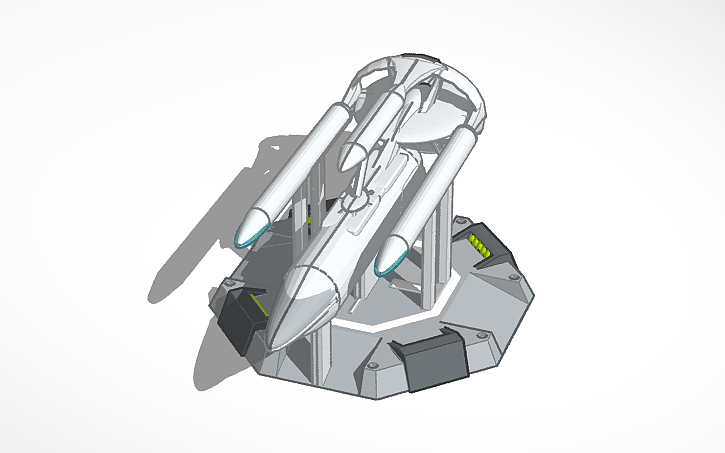 3D design SPACESHIP - Tinkercad