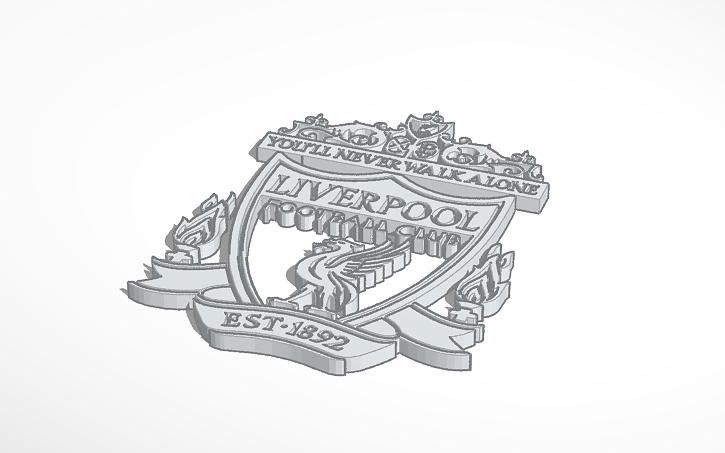 3D design Liverpool Crest Shape | Tinkercad