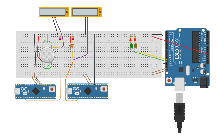 Circuit design I2C Master Reader - Tinkercad