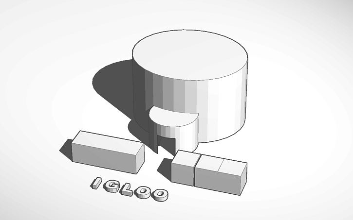 3D design Igloo - Tinkercad