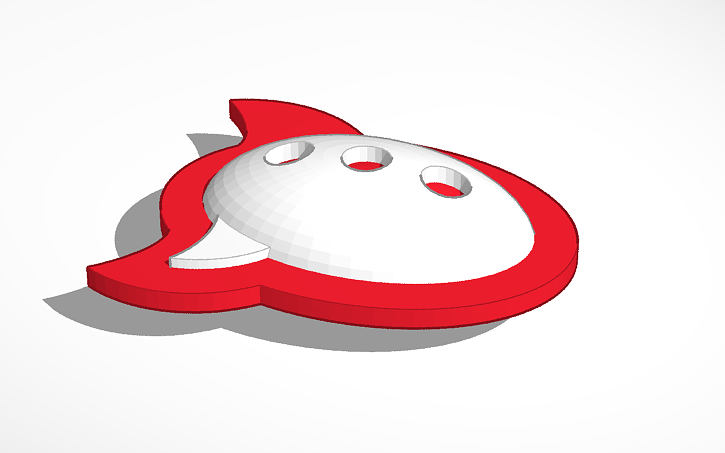 3D design Rocket.Chat logo | Tinkercad