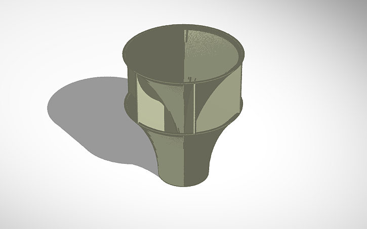 3D design Wind Funnel - Tinkercad