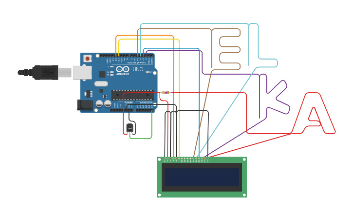 Circuit design Copy of temperature LM35 sensor with Arduino - Tinkercad