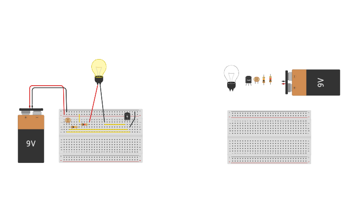 Circuit design Automatic Street Light Sensor - Tinkercad