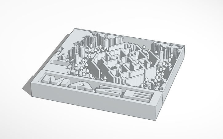 3D design MAZE - Tinkercad