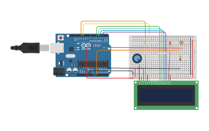 Circuit design Lux Measuring - Tinkercad