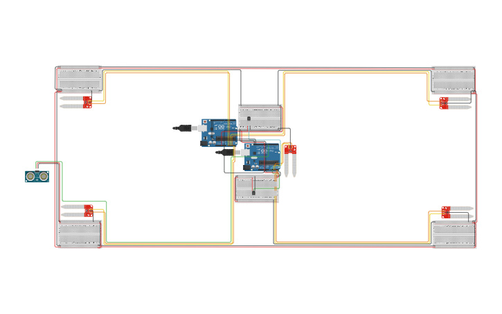 Circuit design Maestro Esclavo - Tinkercad