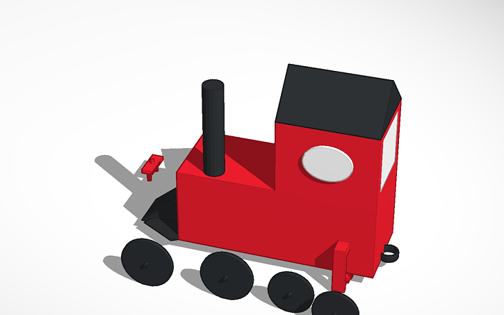 3D design working train engine | Tinkercad