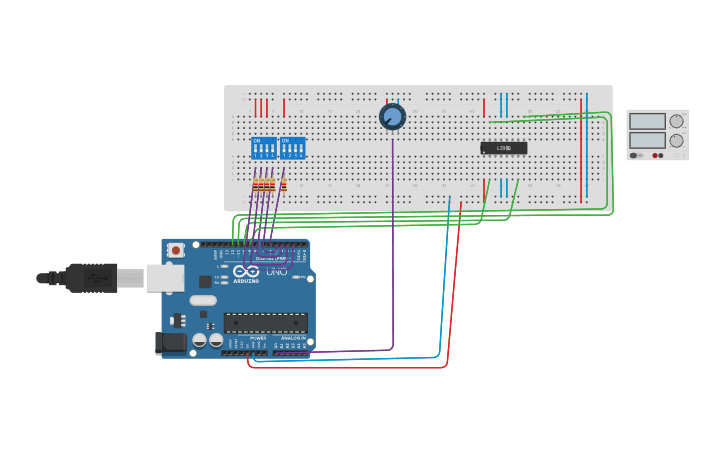 Circuit design Practica 8 - Tinkercad