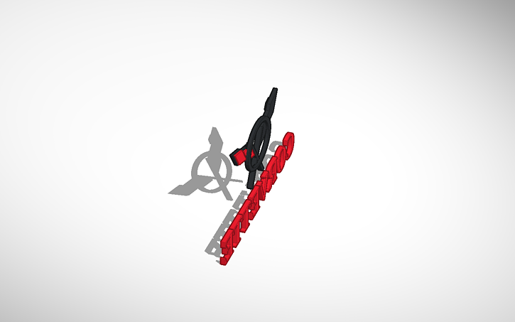 3D design corvette sports car logo - Tinkercad