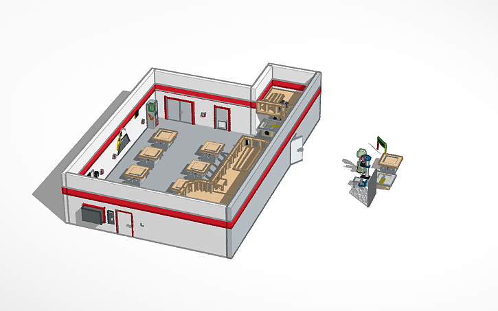 3D design PLTW Classroom Recreation | Tinkercad