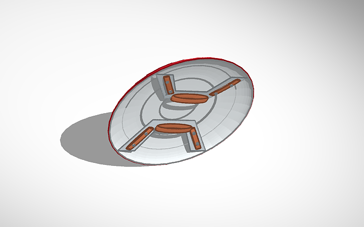 3D design Captain America's shield - Tinkercad