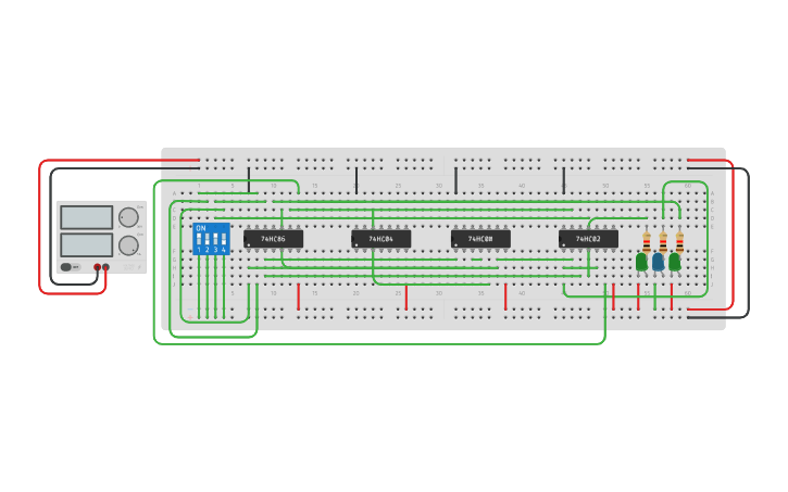 Circuit Design 2 Bit Magnitude Comparator Tinkercad