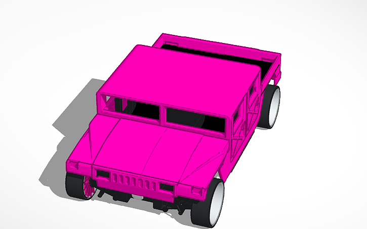 3D design Humvee - Tinkercad