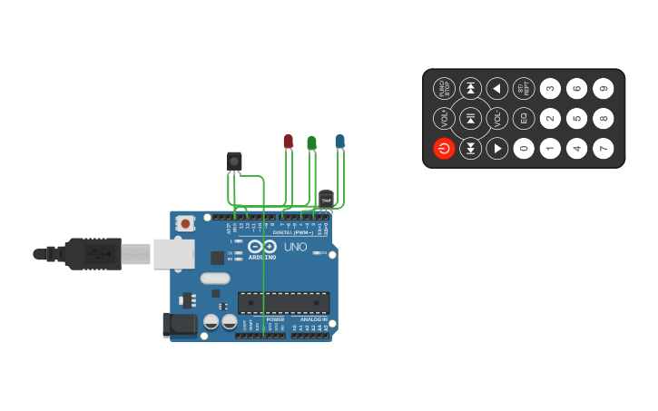 Circuit Design Remote Controlled Ir Tinkercad