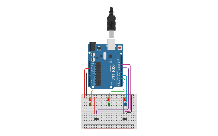 Circuit design Ports Logiques (I) - Tinkercad