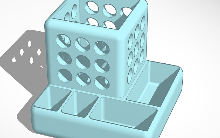 3D design Desk Organizer - Tinkercad