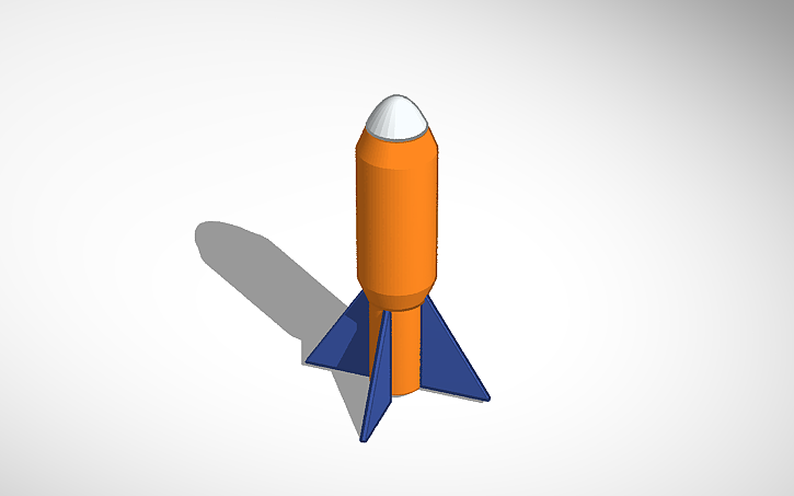 3d Design Rocket Tinkercad