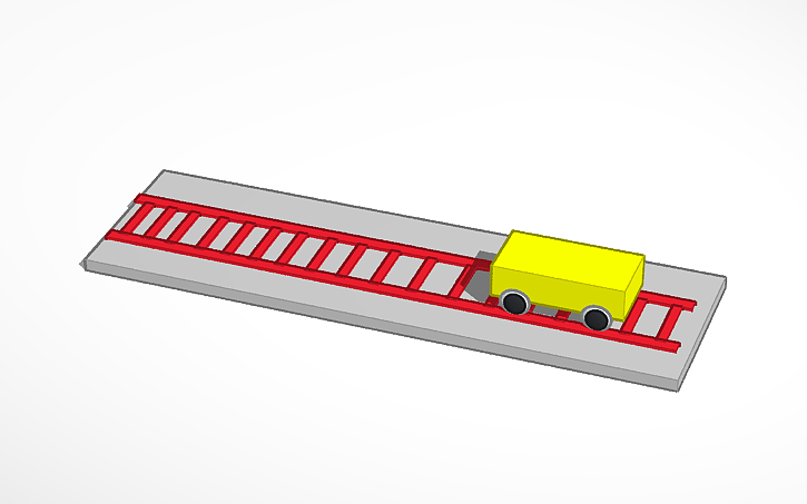 3D design Toy Train + Train Track | Tinkercad