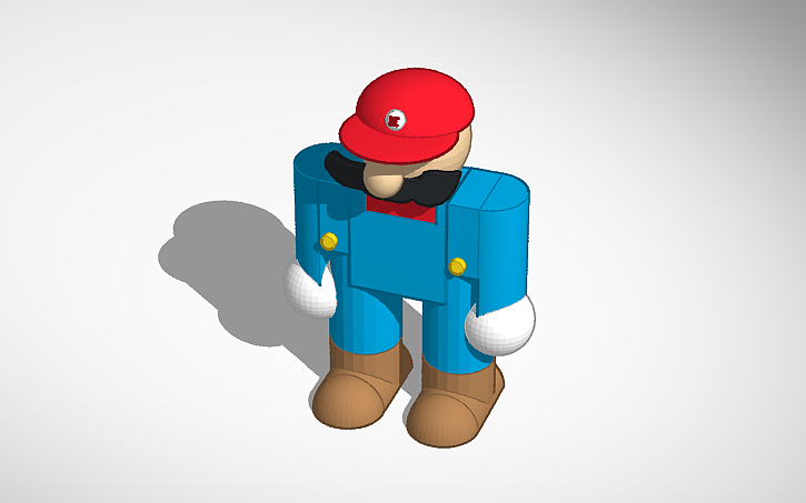 3D design mario - Tinkercad