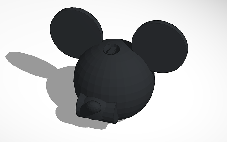 3D design Mickey Mouse | Tinkercad