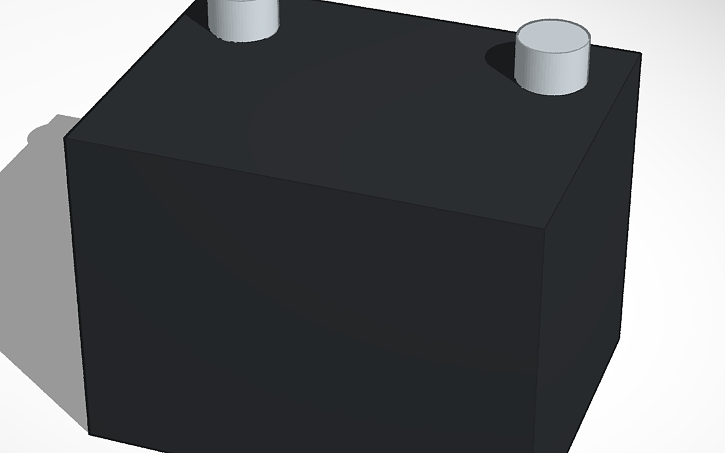 3D design car battery - Tinkercad