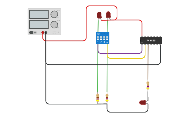 Circuit design CIRCUITO NAND | Tinkercad