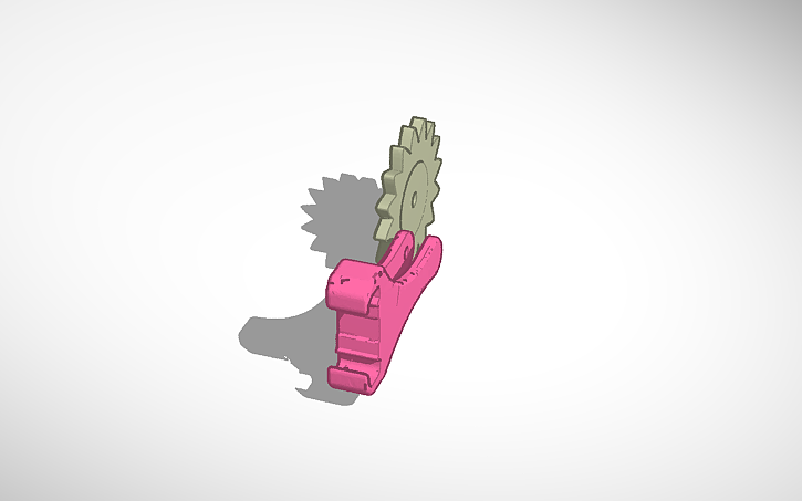 3D design croc spur - Tinkercad