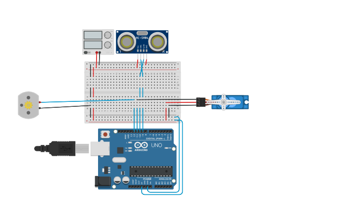 Circuit Design Copy Of Circuit Diagram Of Arduino Radar Project Tinkercad 8406