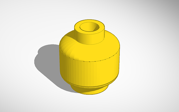3D design Lego Head - Tinkercad