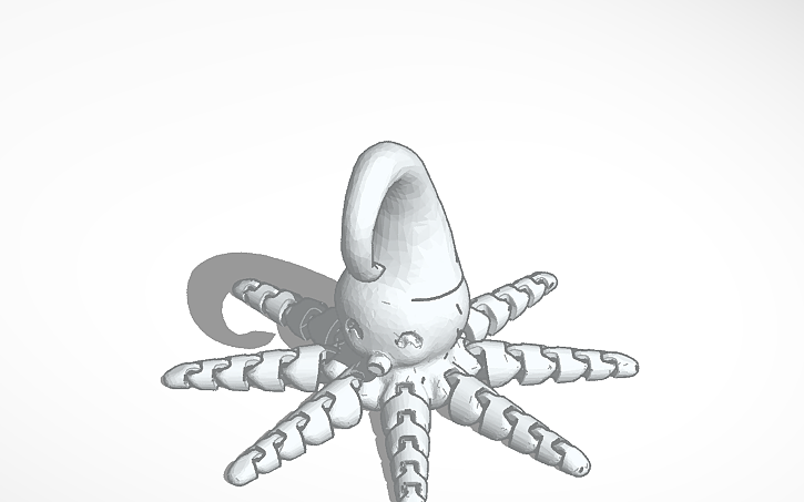 3d Design Octopus With Moving Tentacles Tinkercad