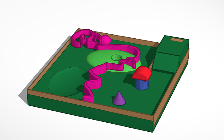 3D design Mini Golf - Tinkercad