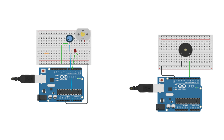 Circuit design Arduino DC Motor - Tinkercad
