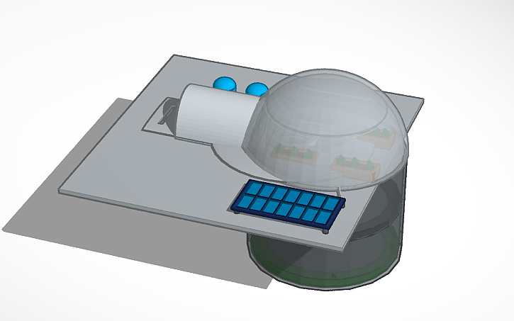 3D design Moon Camp Greenhouse - Tinkercad