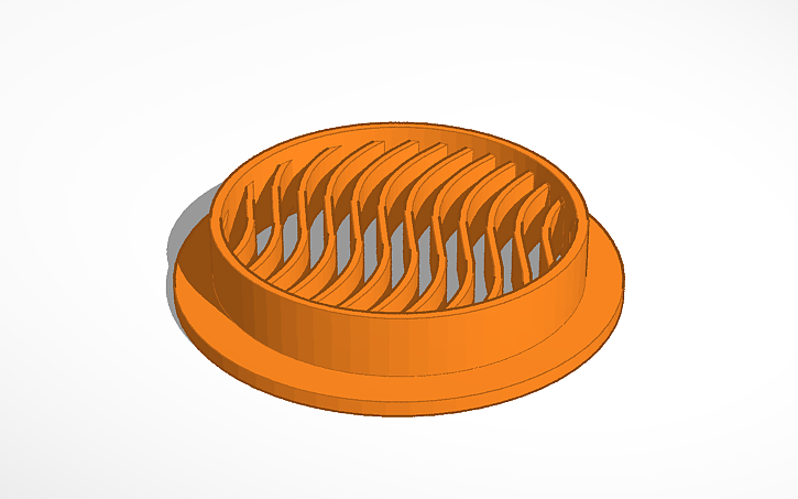 3D design Speaker Grill 1 - Tinkercad