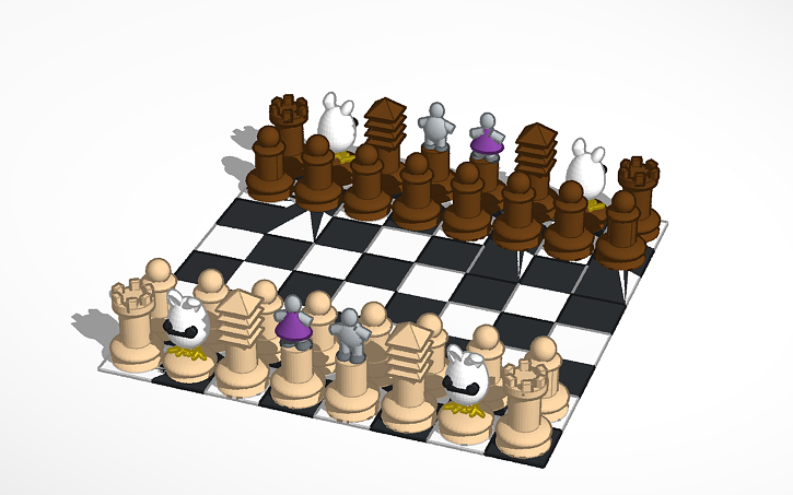 3D design Chess - Tinkercad