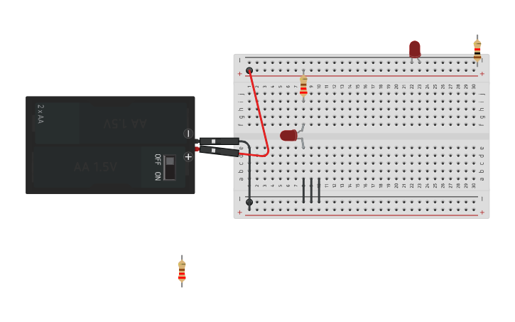 Circuit design mi primer circuito - Tinkercad
