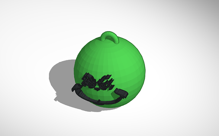 3D design Grinch Face - Tinkercad