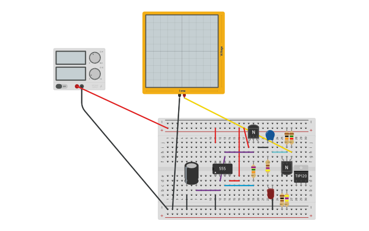 Circuit Design Led Fading Tinkercad